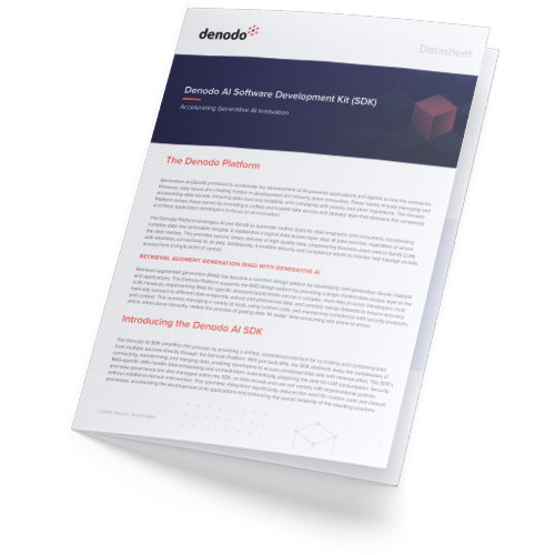 Denodo AI SDK: Accelerate Generative AI Innovation