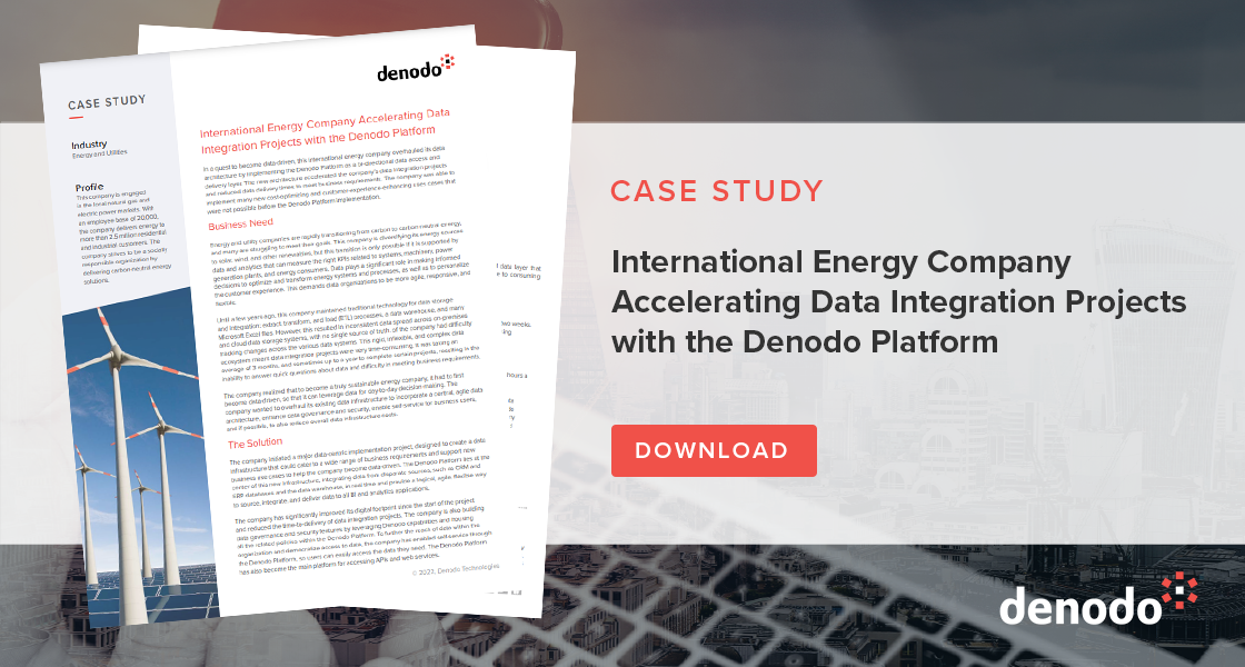 International Energy Company Accelerating Data Integration Projects with the Denodo Platform ...