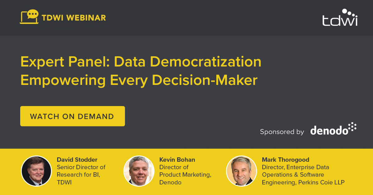 Expert Panel: Data Democratization - Empowering Every Decision-Maker ...